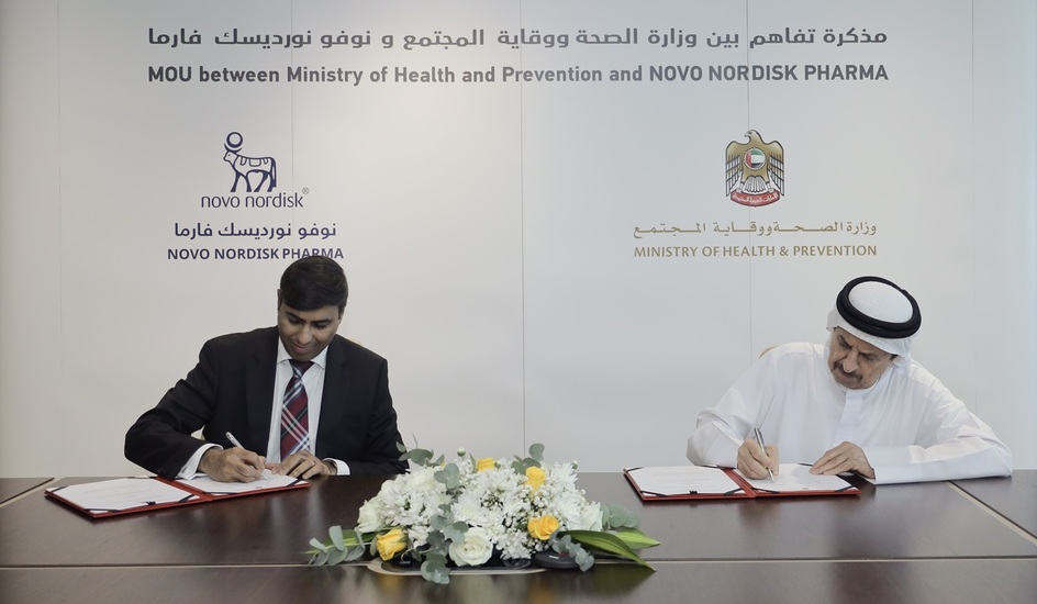 MoHAP inks agreement with Novo Nordisk Pharma Gulf | Ministry of Health ...